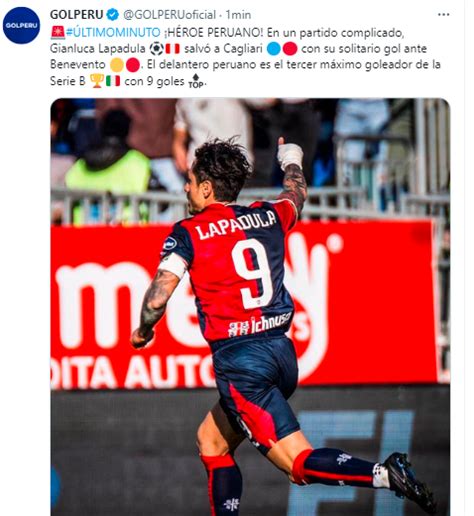 Gianluca Lapadula Le Da Un Triunfo Importante Al Cagliari Por La Serie