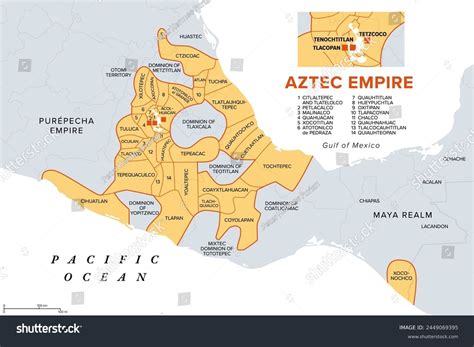 Mexico Aztec Empire Map