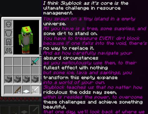 skyblock sandbox is pretty fun ngl r hypixelskyblock