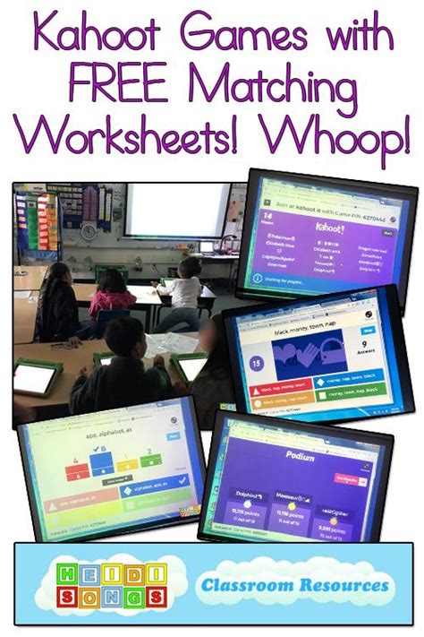 Kahoot Games With Free Matching Worksheets Whoop Kahoot