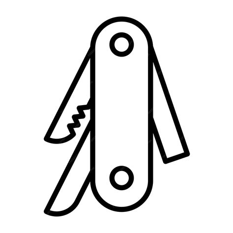 Premium Vector Swiss Army Knife Vector Illustration