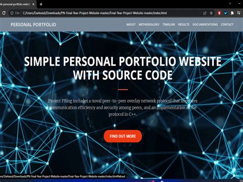 Personal Portfolio Website With Source Code Archives Free Projects Codes