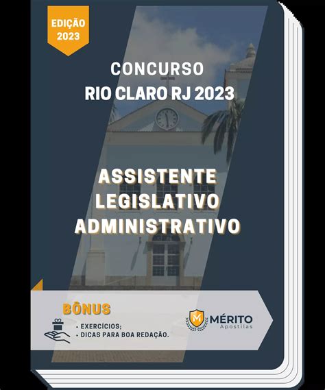 Apostila Assistente Legislativo Administrativo Concurso Rio Claro Rj