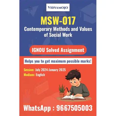 Ignou Msw 017 Solved Assignment 2024 25 English Medium Pdf