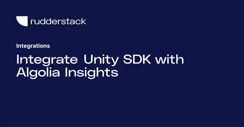 Integrate Unity Sdk With Algolia Insights