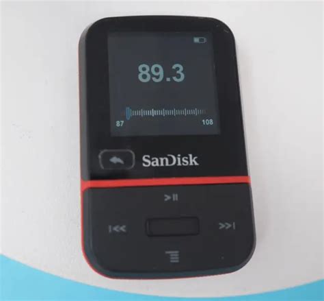 SANDISK CLIP SPORT Go 16 GB Lettore MP3 Con Radio FM Contiene 4 000