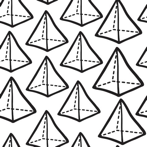 Premium Vector Seamless Pattern Abstract Geometric Objects In Doodle