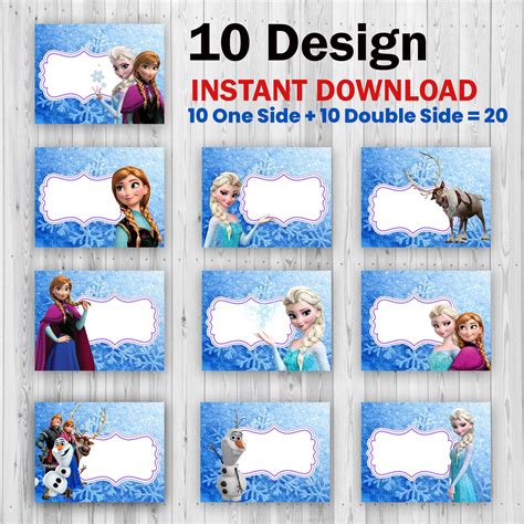 Frozen 2 Label Frozen Food Label Food And Book Tag Cards Food Label