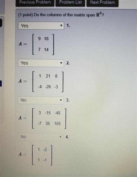 Solved Previous Problem Problem List Next Problem 1 Point