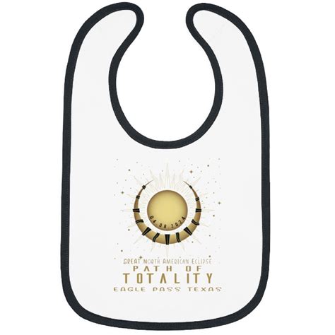 April 8 2024 Solar Eclipse Totality Path Eagle Pass Texas Bibs Sold By Arturoenriqueza Sku
