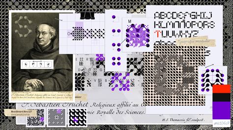 sébastien truchet pattern font specimen