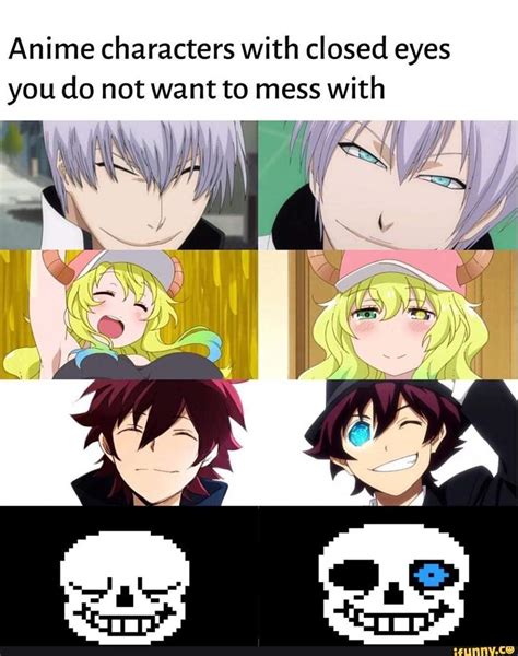 👀anime Characters With Closed Eyes👀 Anime Amino