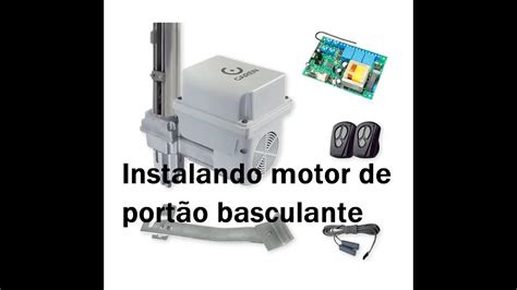 Como Instalar Motor de Portão basculante YouTube