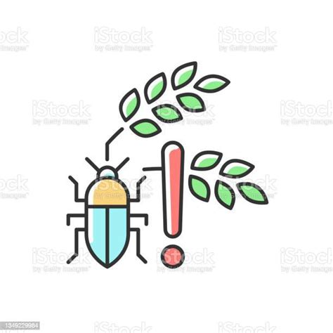 해충 위험 Rgb 색상 아이콘 개념에 대한 스톡 벡터 아트 및 기타 이미지 개념 건강한 식생활 곤충 Istock