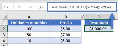 SUMAPRODUCTO Cómo Funciona Arrays Criterios Excel y Google Sheets Automate Excel