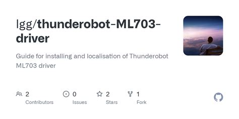 Thunderobot Ml Driver Readme Md At Master Lgg Thunderobot Ml