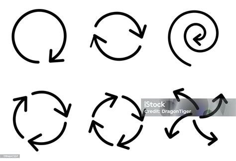 手繪圓形箭頭圖示向量圖形及更多下一步圖片 下一步 互聯網 剔號 Istock