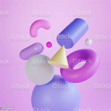 보라색과 라일락 톤의 기하학적 일러스트레이션을 3d 렌더링 구에 대한 스톡 사진 및 기타 이미지 구 균형 피라미드 건축물