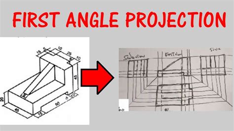Iti Orthographic Projection First Anglehow To Draw 1st