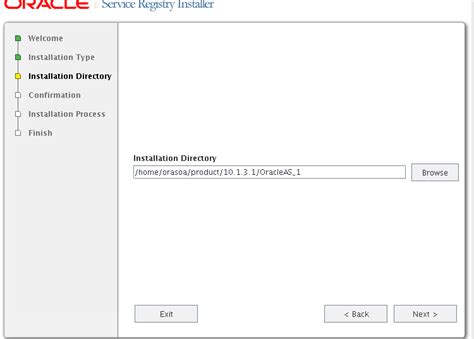 Oracle Application Server Service Registry Installation Oracle