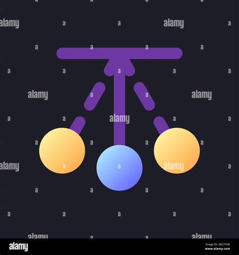 Pendulum Animation Flat Gradient Fill Ui Icon For Dark Theme Stock
