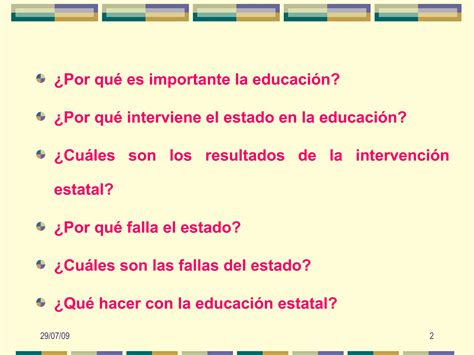 Por Qué Fracasa el Estado en la Educación PPT Descarga Gratuita