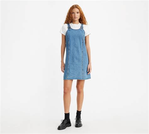 Alyssa Denim Jumper Dress Medium Wash Levis® Us