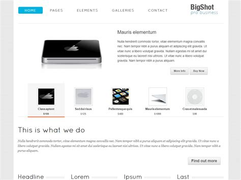 Free Electronic Store Website Templates HTML With CSS
