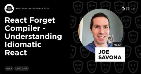 Bredec Gmbh On Linkedin React Compiler Understanding Idiomatic React React Forget Gitnation