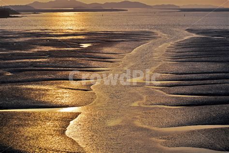 영종도 인천 서해 갯벌 갯골 사진 이미지 일러스트 캘리그라피 Deep Blue작가