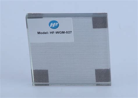 High Safty 5mm Thickness Metal Mesh Laminated Glass Or Fabric