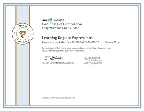Karla Prado On Linkedin Certificate Of Completion