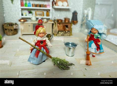 Miniature World Tiny Dolls Inhabiting Meticulously Crafted Retro Style