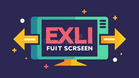 exit full screen button screen mode display options user interface vector design generative