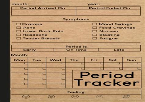 Ppt Epub Download Period Tracker Ovulation Tracker Journal