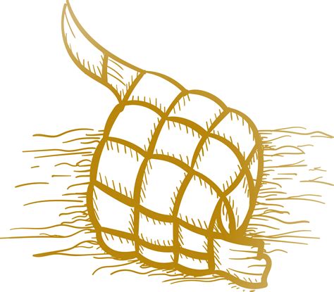 Dibujado A Mano Ketupat Ilustración 47309896 Png