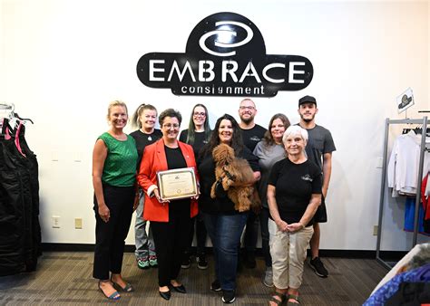 Rep Haas Recognizes Embrace Consignment For October Local Business
