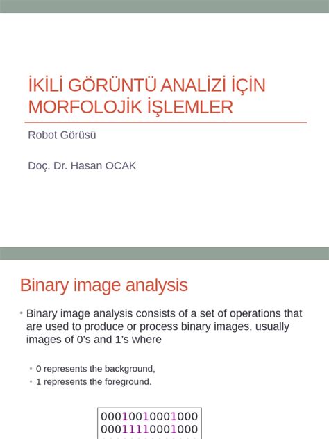 Binary Morphology Pdf Computer Vision Multidimensional Signal