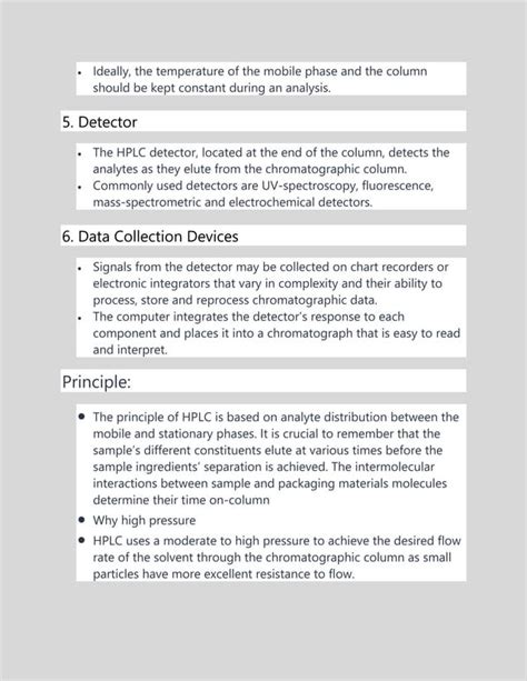 HPLC DOCX Chemistry Science