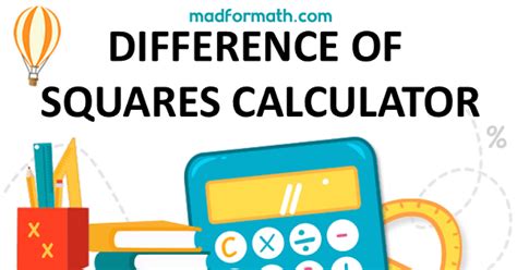 Difference Of Squares Calculator