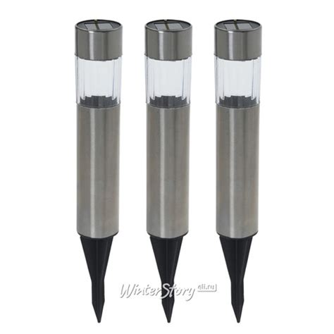 Набор садовых фонарей на солнечной батарее Solar Elegia 33 см 6 шт Ip44 купить в интернет