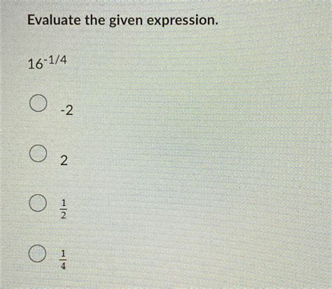 Solved Evaluate The Given Expression Chegg