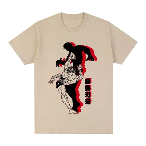 Camiseta Retro Baki The Grappler Yujiro Hanma Anime Gym Baki Baki