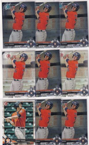 LOT 17 KYLE TUCKER RC ASTROS BOWMAN PROSPECTS CHROME ROOKIE HOUSTON