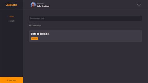 Github Juliocoutnotesfrontend Aplicação Para Guardar Notas