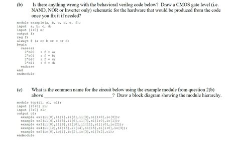Solved B Is There Anything Wrong With The Behavioral
