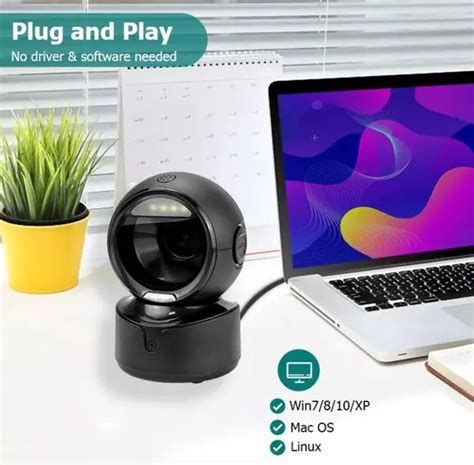 Netum A5 Automatic Omnidirectional Desktop Barcode Scanner Hands Free