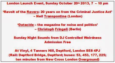 EVENT SUN Th October Datacide Launch Party Uncarved Org Blog