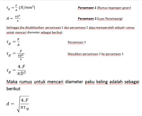 Rumus Tegangan Tarik Dan Contoh Soal Data Dikdasmen