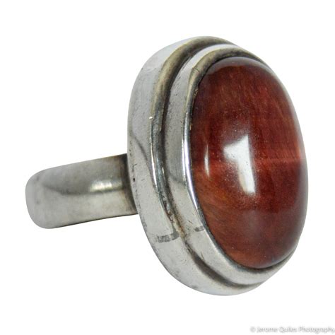 Red Tigers Eye Sterling Silver Ringwilde Ones London